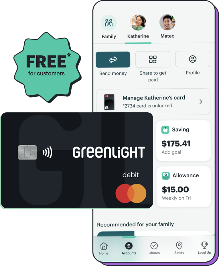 Greenlight Kids Debit Card & Financial App | Brentwood Bank